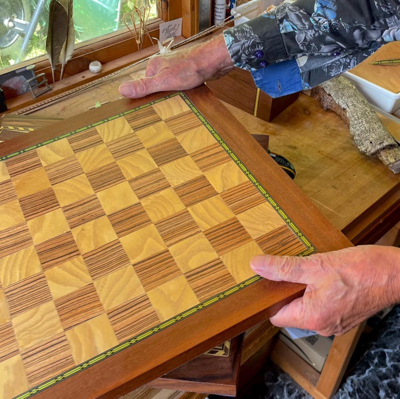 Custom Handmade Wooden Chess Board, Artisan Crafted in Bath - Etsy