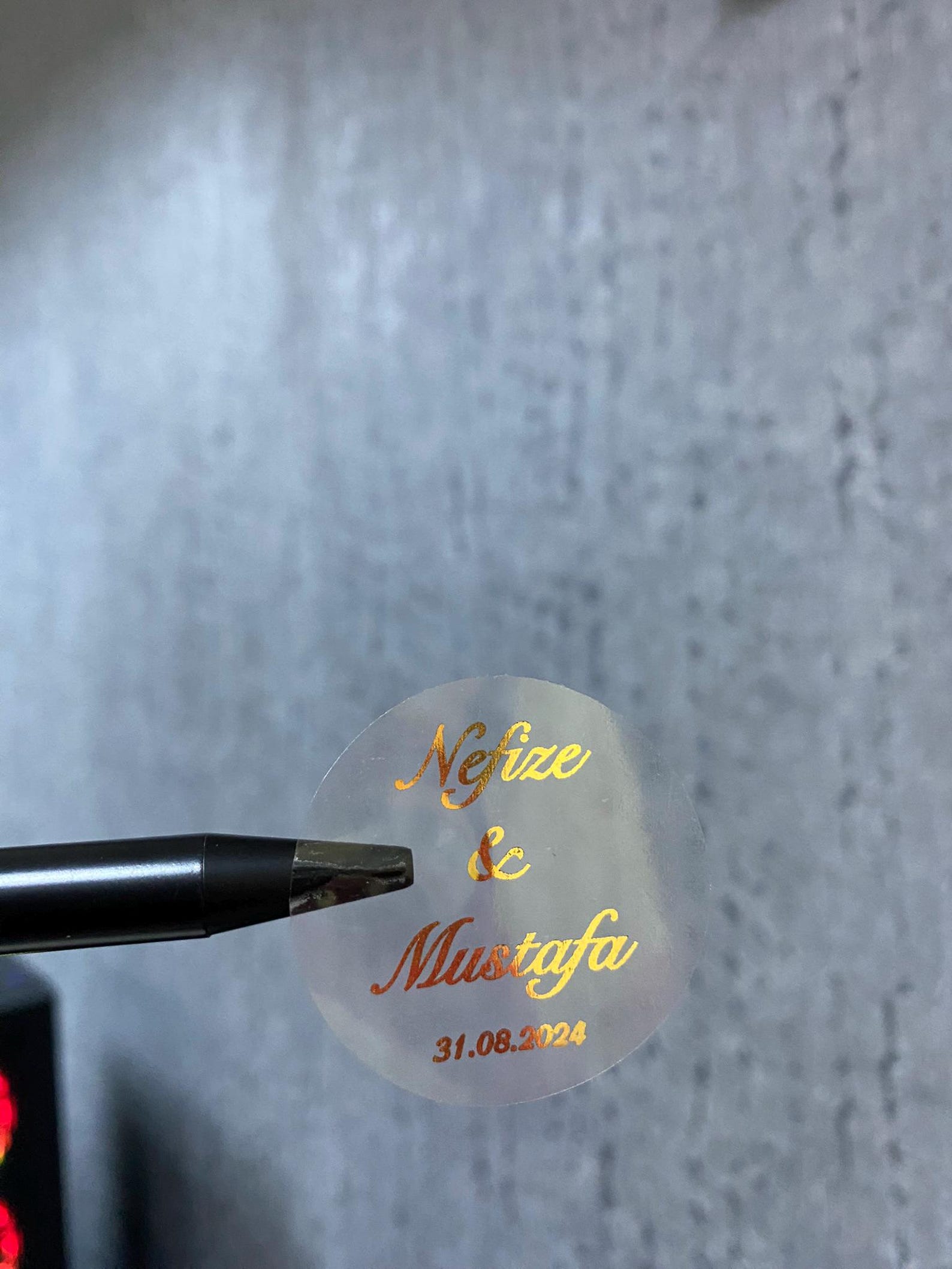 Wedding Label , Wedding Stickers , Gold Foil Stickers, Wedding Favor ...