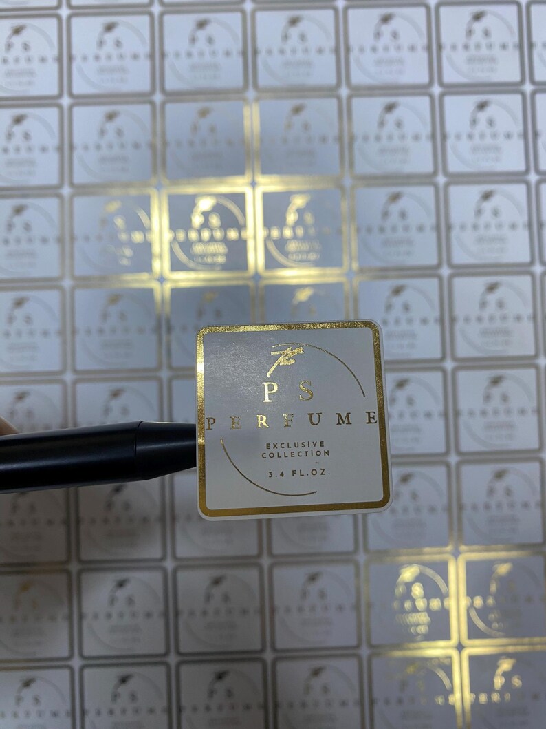 Gold Custom Stickers, Create Any Shape Custom Stickers, Gold Foil ...