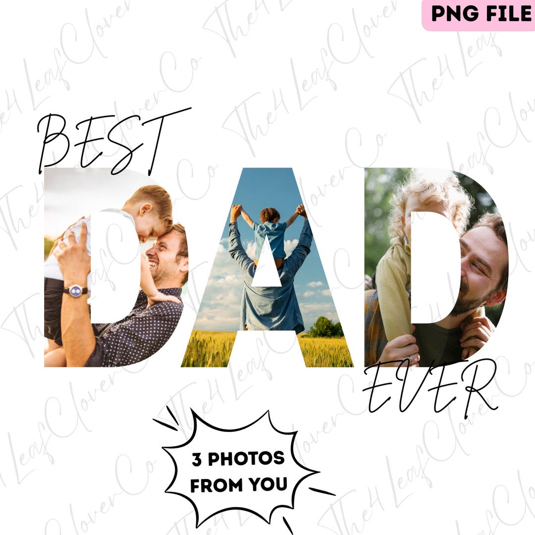 Personalized Best Dad Ever PNG, Custom Father Day Png, Personalized ...