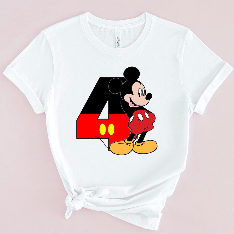 Mickey Birthday Numbers PNG, My Birthday Age Numbers, Bundle Birthday ...