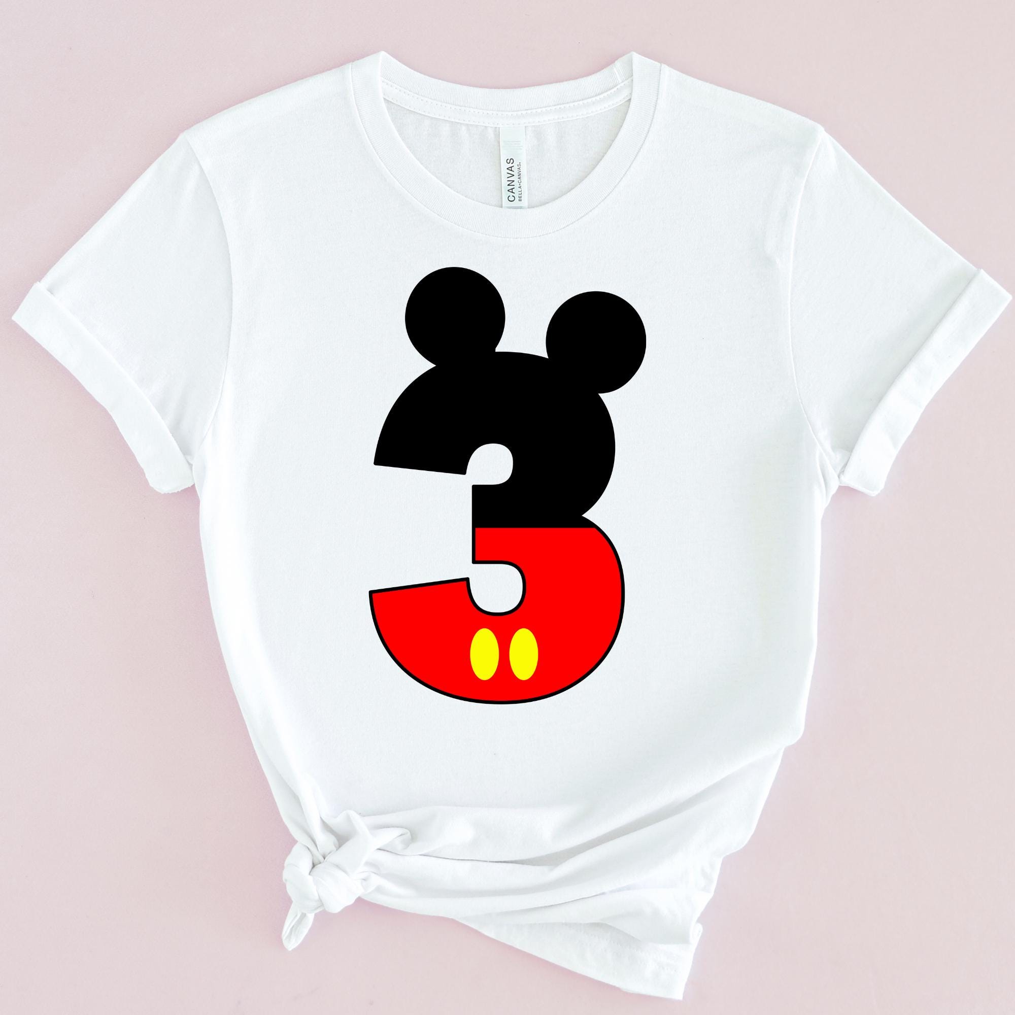 Mickey Birthday Numbers Png, Mickey Numbers Bundle Png, Birthday ...