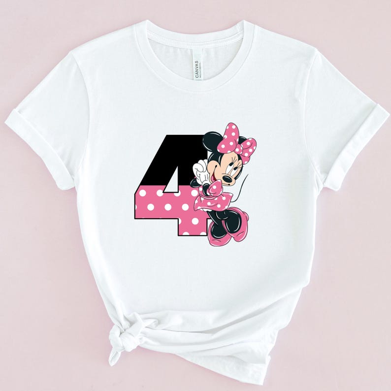 Minnie Mouse Numbers PNG Bundle, Minnie Birthday Girl Family Png ...
