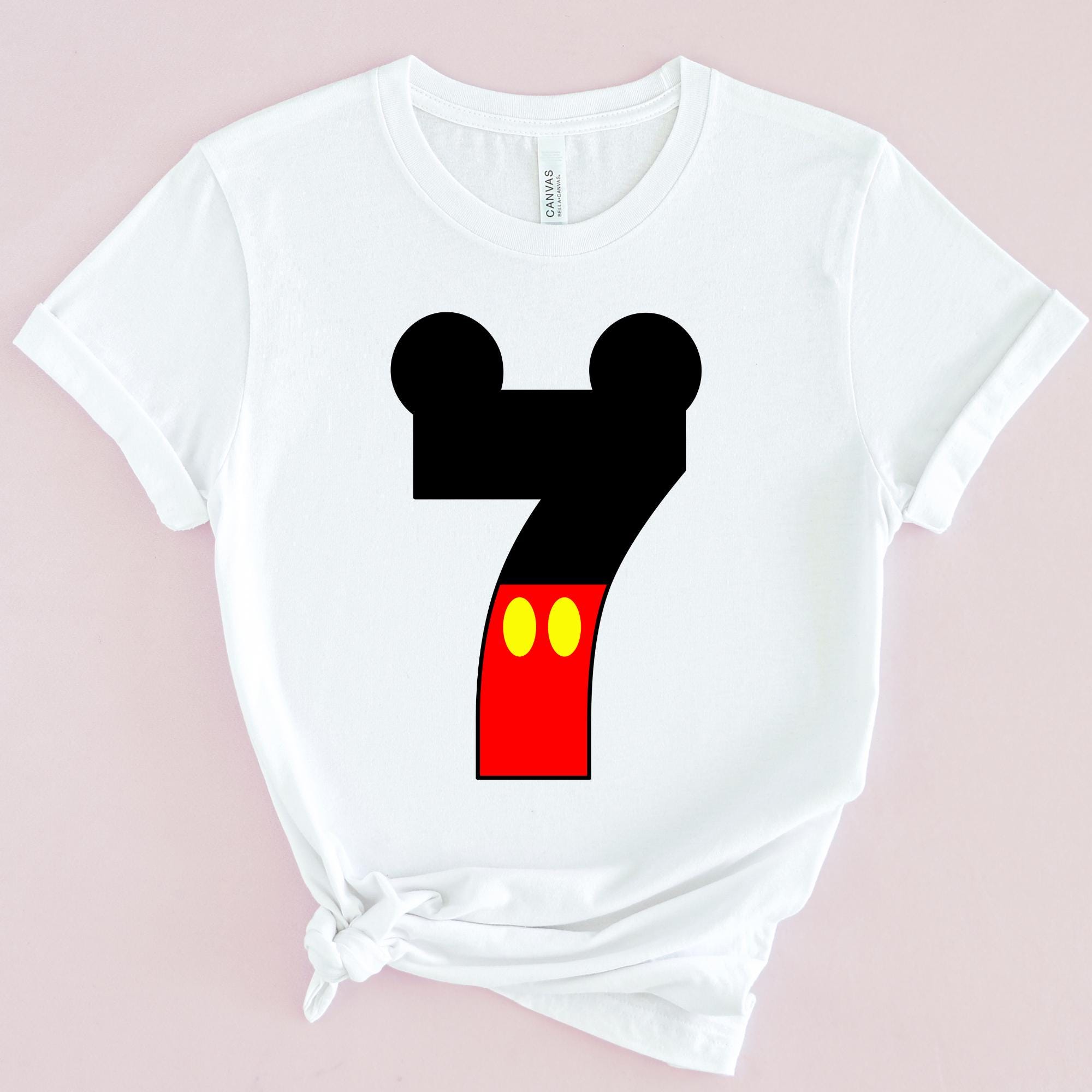 Mickey Birthday Numbers Png, Mickey Numbers Bundle Png, Birthday ...