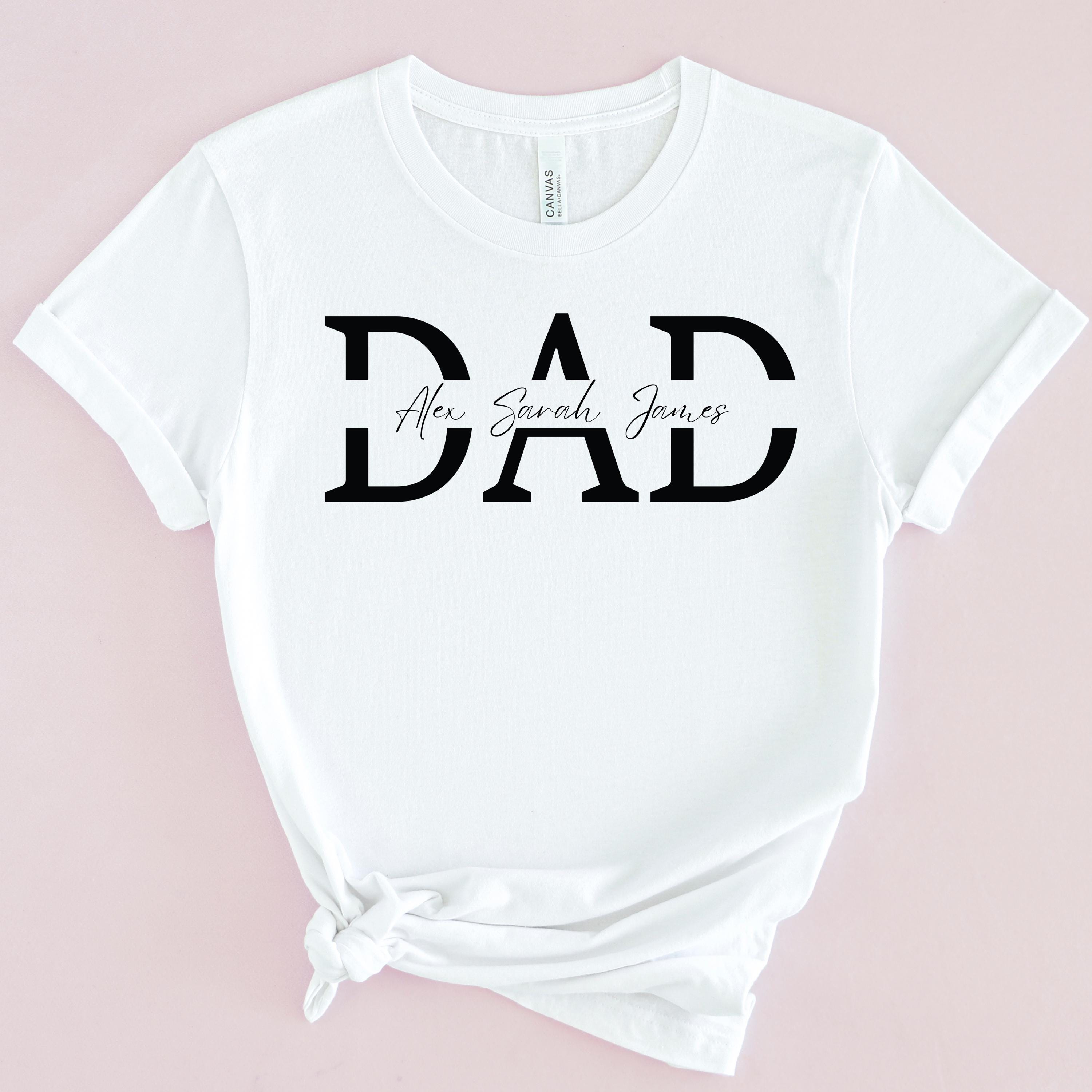 Dad PNG, Custom Name Dad Png,custom Kids Names Sublimation,father’s Day ...