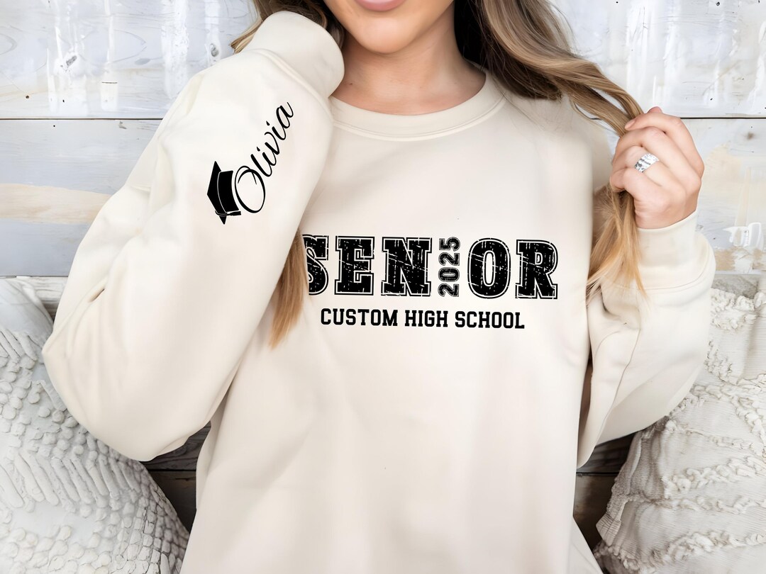 Personalized Senior 2025 Hoodie, High School Graduate 2025 Sweatshirt ...