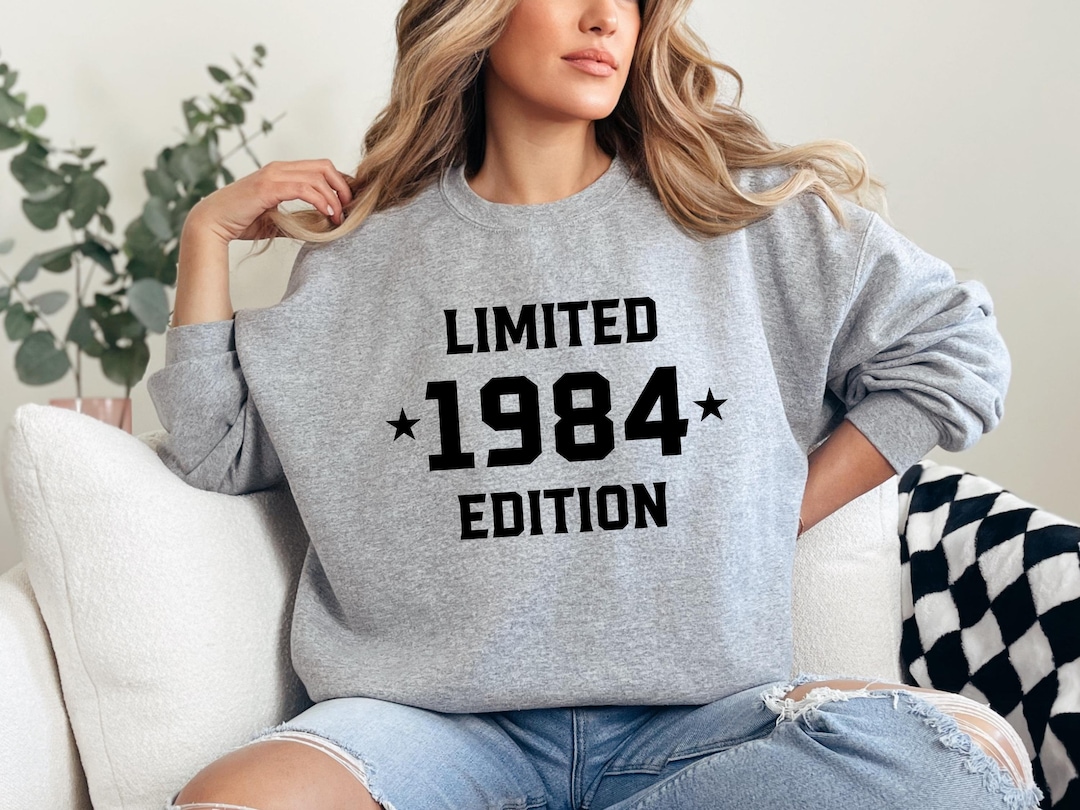 Custom 1984 Sweatshirt, 1984 College Style Number Shirt, Birthday Gift ...