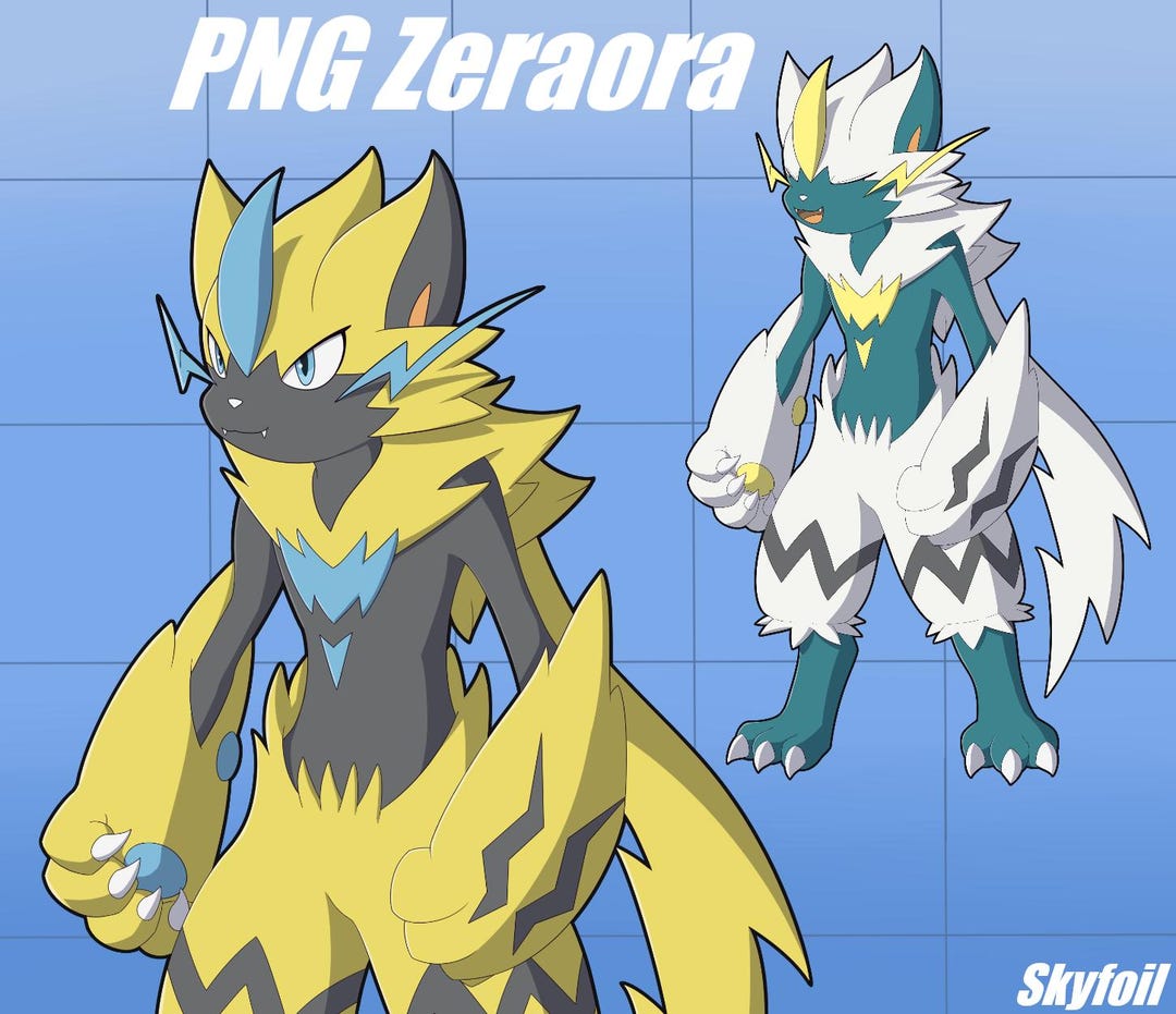 Pokemon Zeraora Shiny PNG Tuber for Twitch Shiny Zeraora Pokemon ...