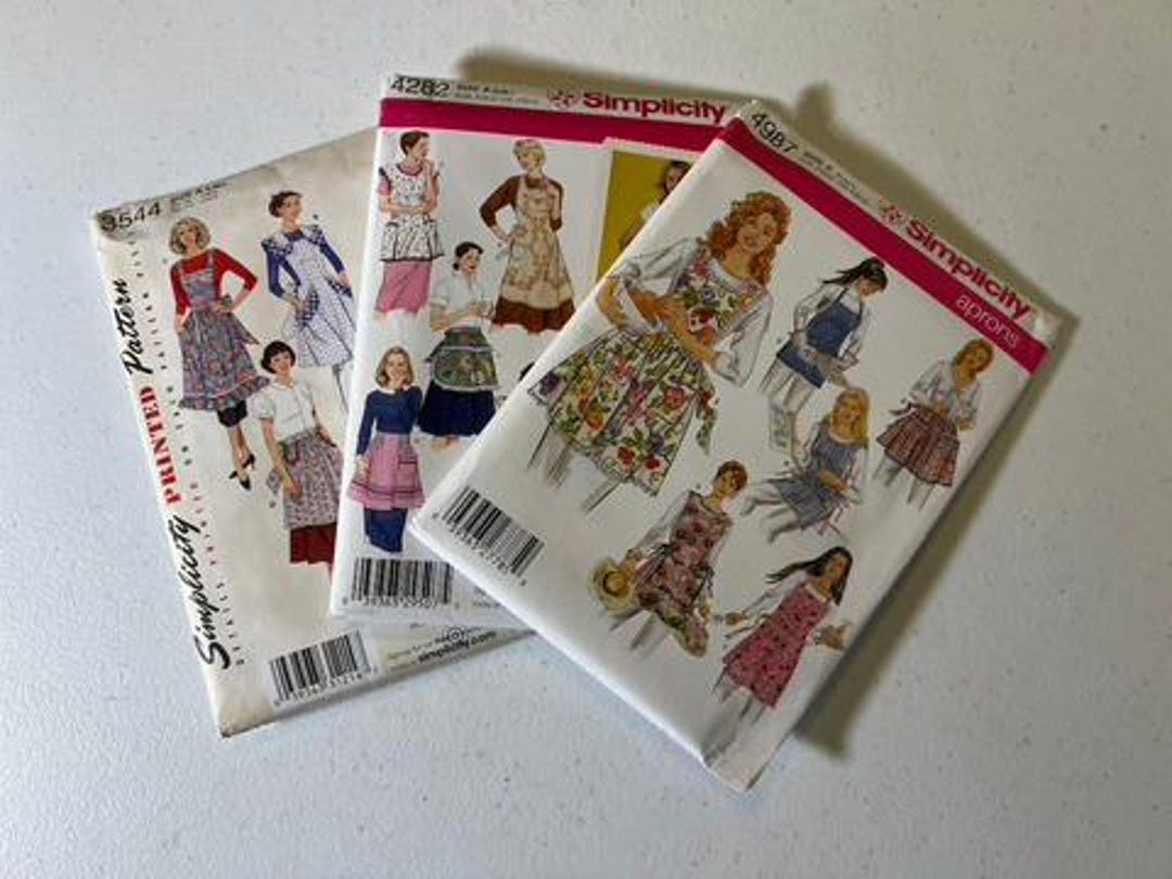 Apron Patterns Simplicity 3544 4282 4987 & Mccall's 2947 - Etsy