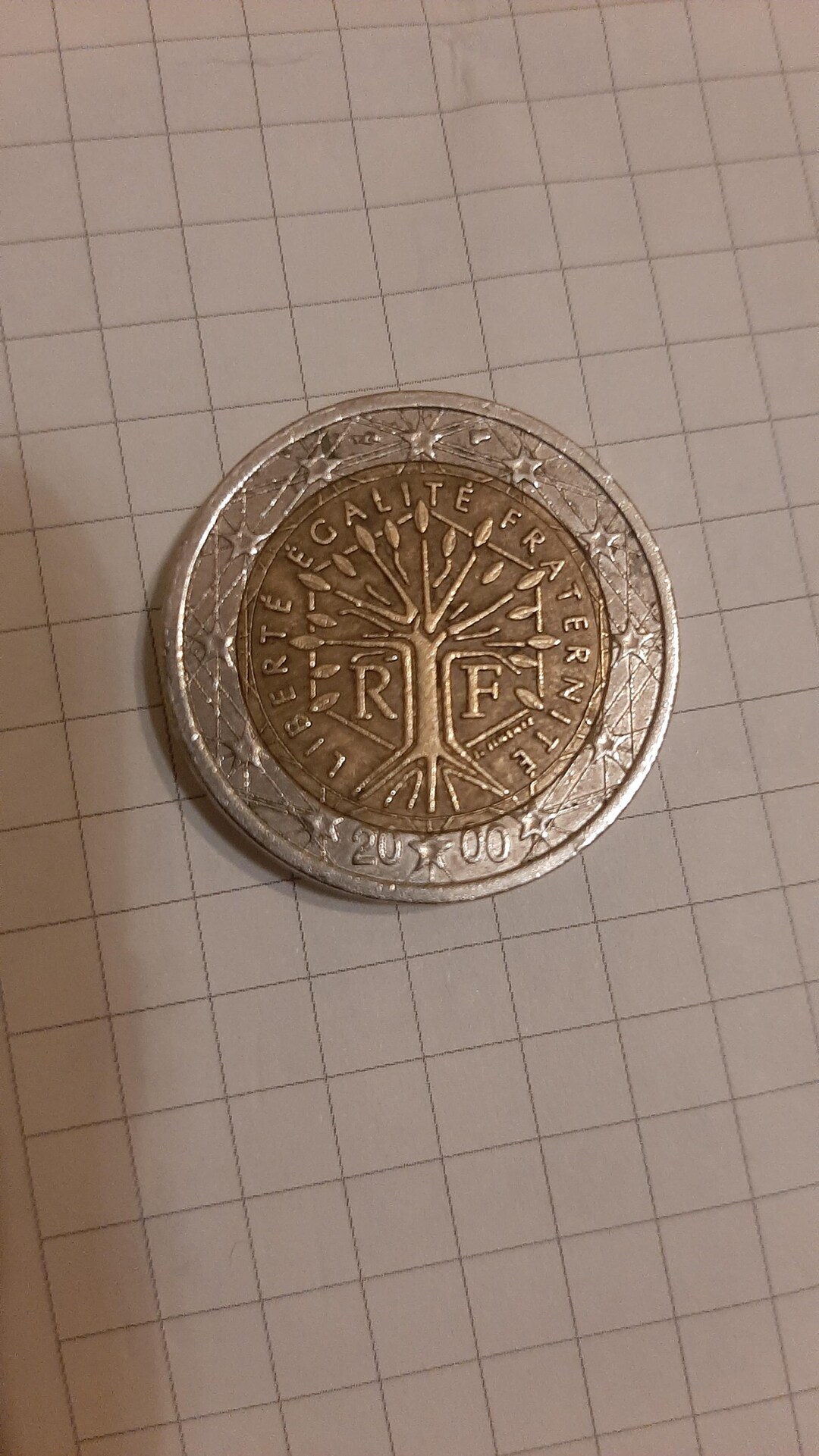 Rare 2 Euro Tree Coin From France - Etsy