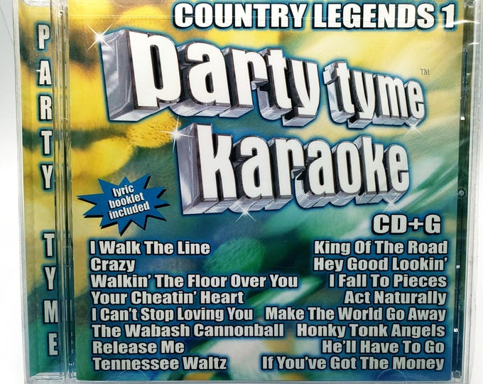 Country Legends Karaoke CDG, Party Tyme, Lyric Booklet - Etsy