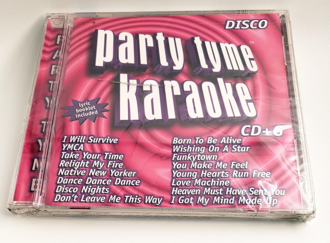 Disco Karaoke CD – Party Tyme, Retro CD+G Format - Etsy