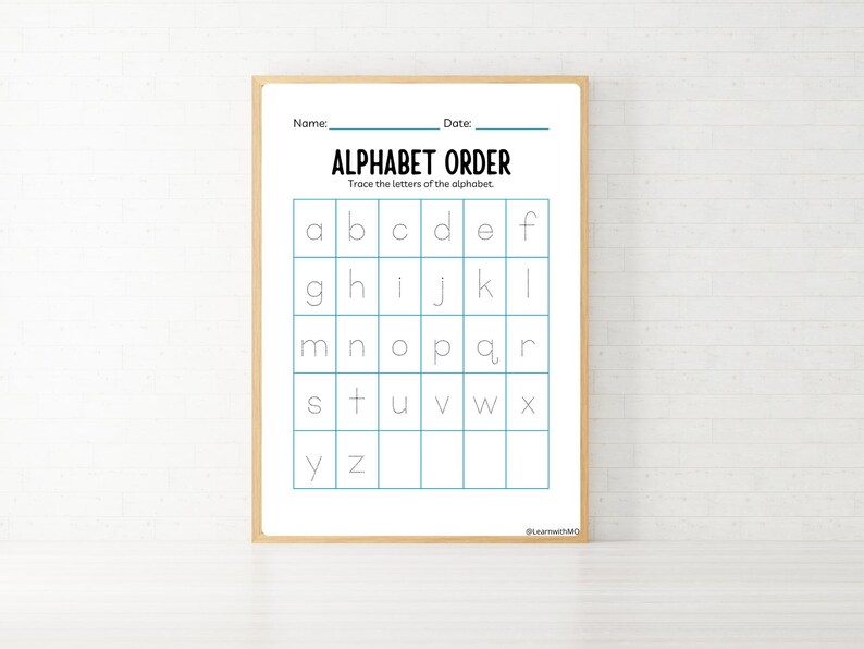 Alphabet Tracing Worksheets | Printable Uppercase & Lowercase Letter ...