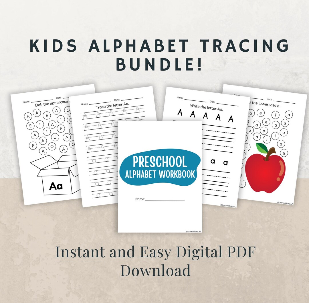 Printable ABC Tracing, Writing & Dab Marker Worksheets - Letter ...