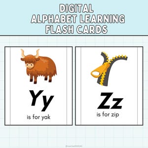 ABC Flashcards | Printable Alphabet Learning Cards for Toddlers ...