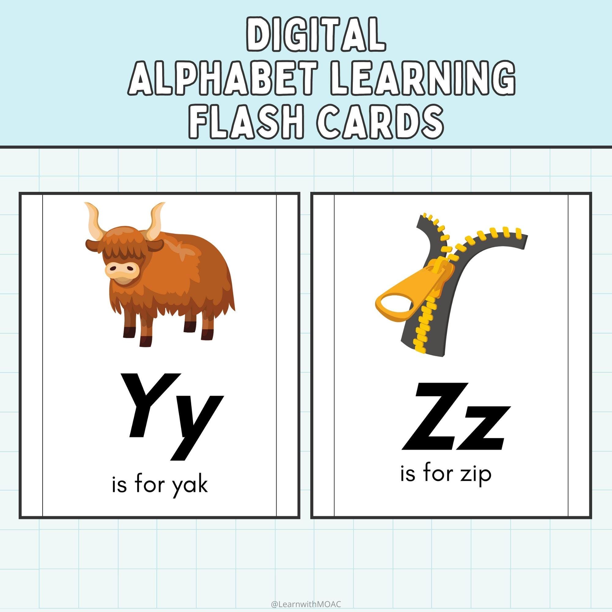 ABC Flashcards | Printable Alphabet Learning Cards for Toddlers ...