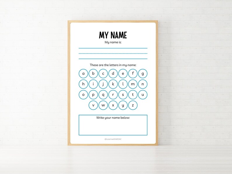 My Name Writing Worksheet | Printable Letter Recognition & Name ...