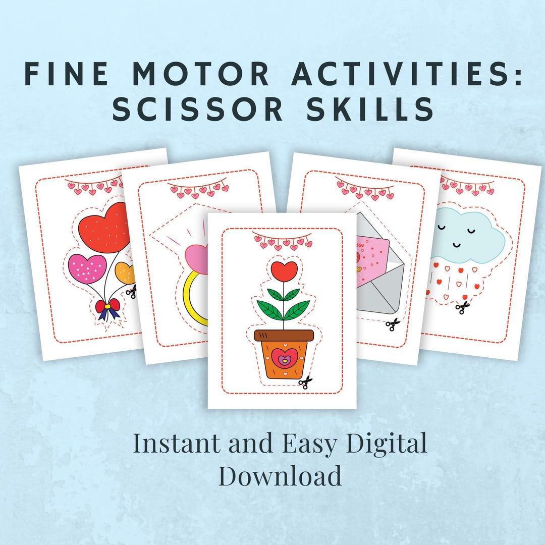 Fine Motor Skills Workbook | Printable Scissor Skills Activities for ...