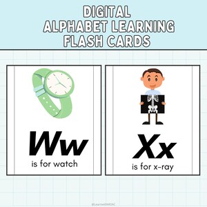 ABC Flashcards | Printable Alphabet Learning Cards for Toddlers ...