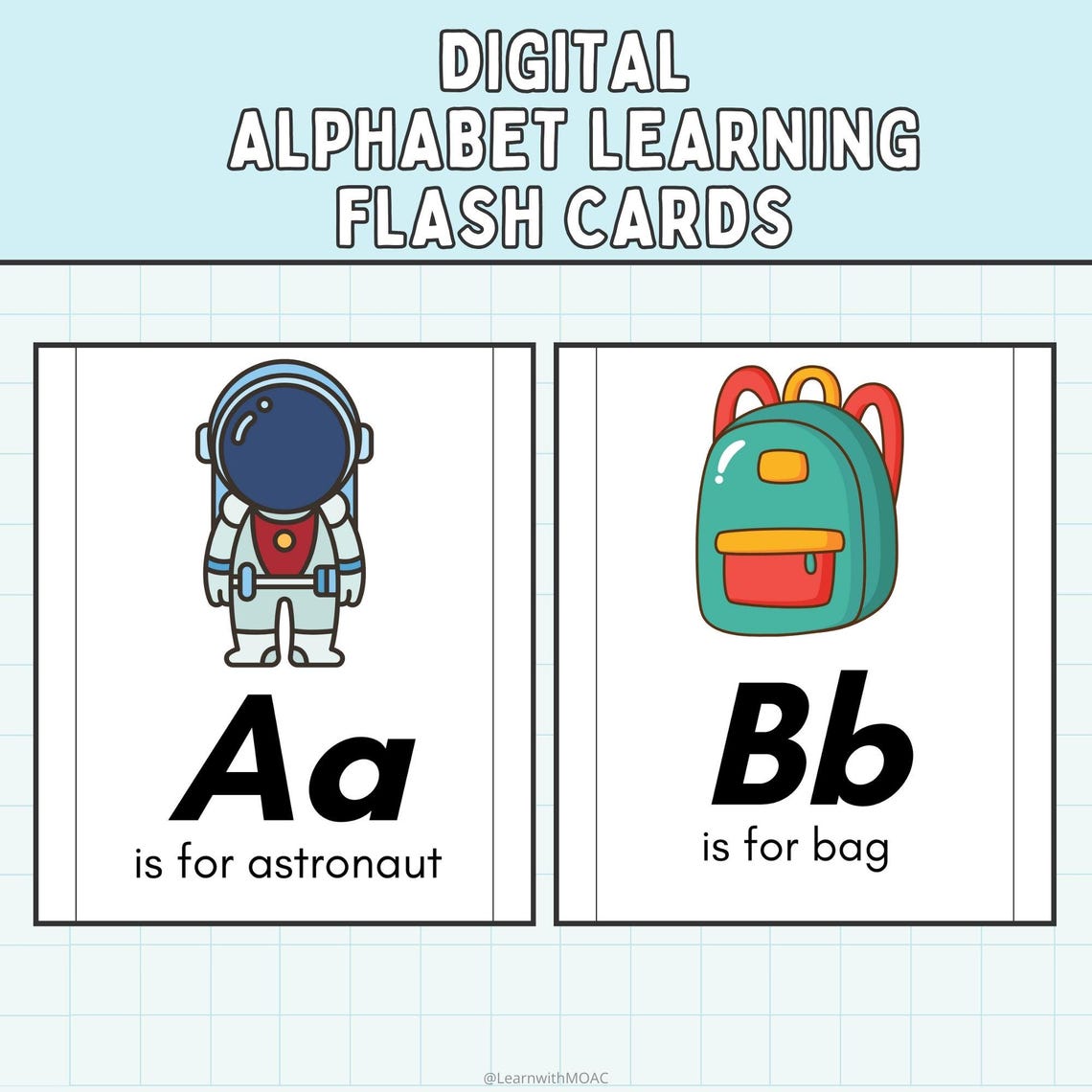 ABC Flashcards | Printable Alphabet Learning Cards for Toddlers ...