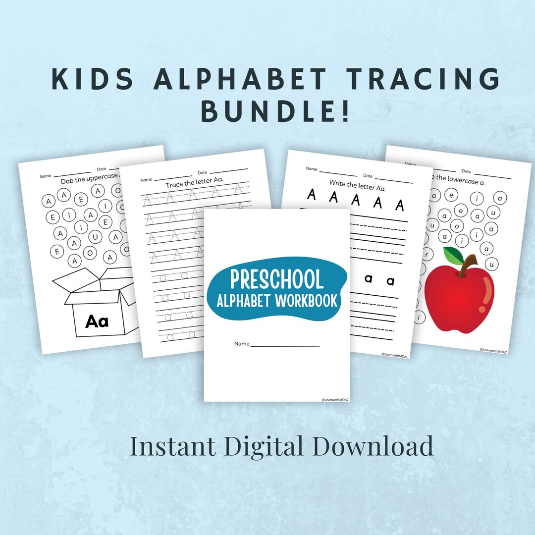 ABC Tracing and Dab Activity Pack | Printable Letter Recognition ...