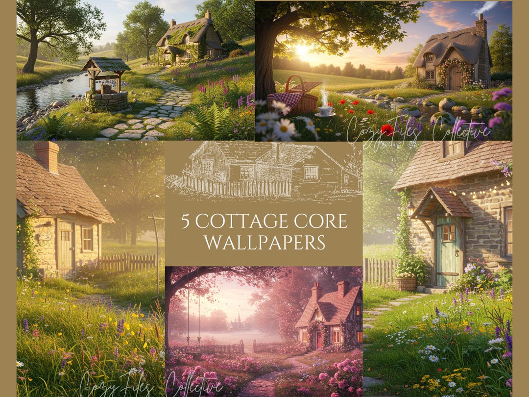 Cottagecore Aesthetic Wallpapers | Cozy Fairy Tale Cottage Desktop ...