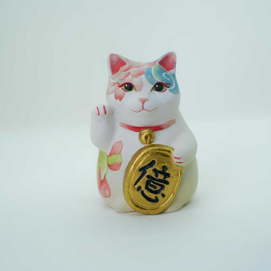 Handcrafted Terra Cotta Maneki Neko / Lucky Cat / A Unique Symbol of ...