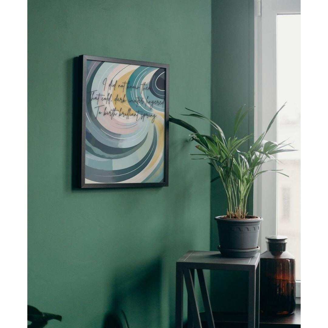 Modern Abstract Inspirational Digital Art | Motivational Wall Decor ...
