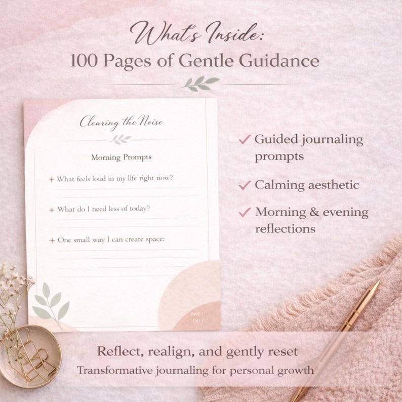 Soft Reset Journal | Digital Self-care Journal PDF | Emotional Healing ...