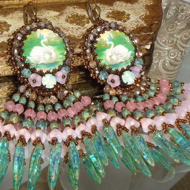 Beaded Swan - Etsy