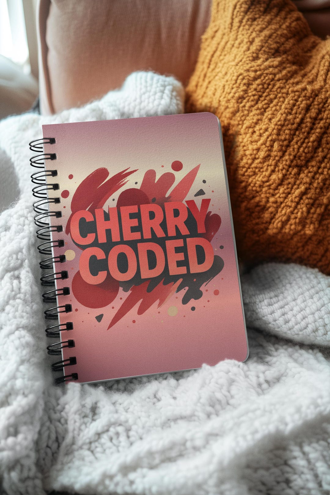 Cherry Coded Spiral Notebook - Creative Writing, Journal, School Supply ...