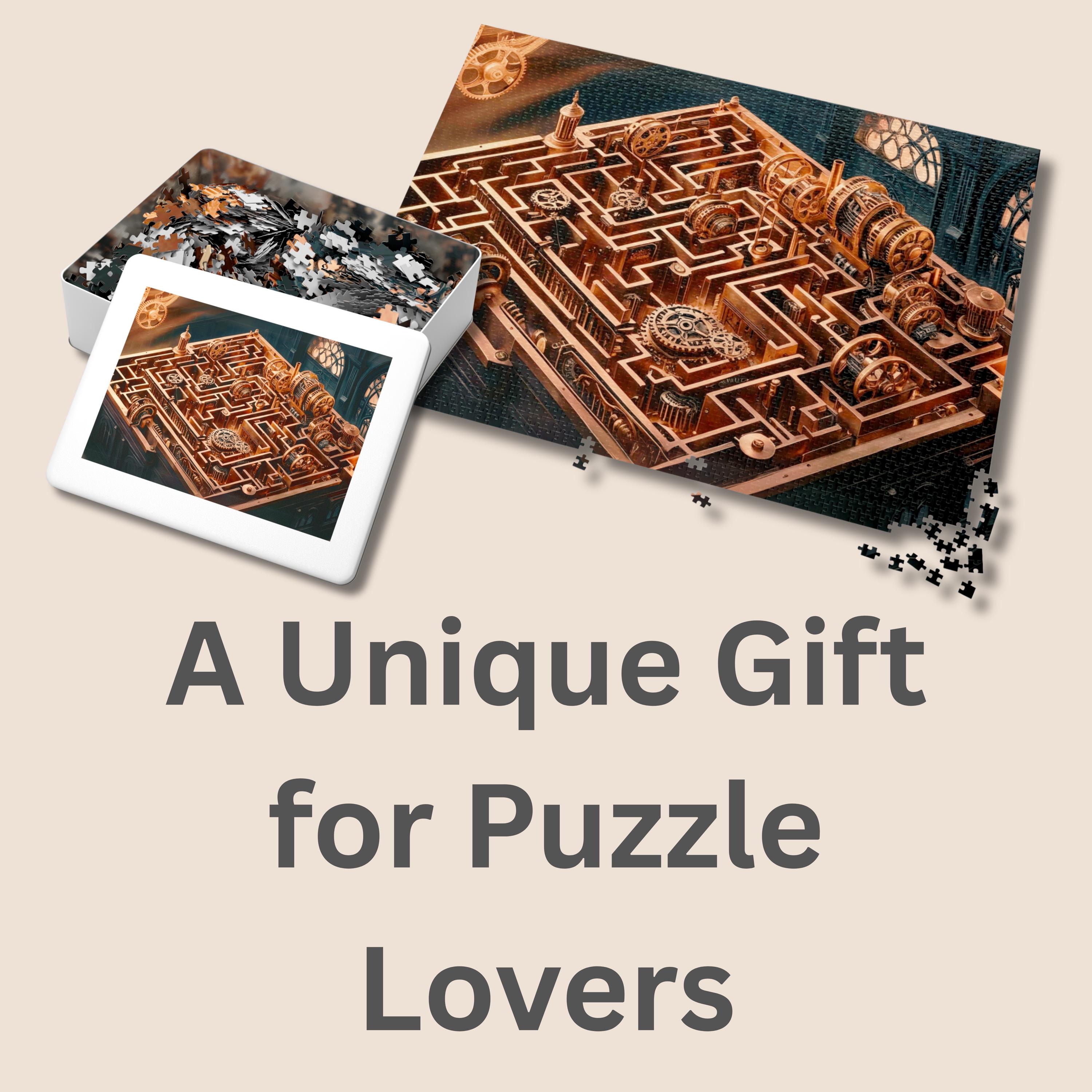 Steampunk Labyrinth 2000-piece Jigsaw Puzzle With Tin – Challenging ...