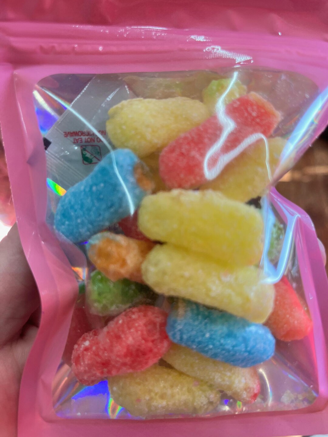 Freeze Dried Sour Gummies 4"x6" Bag, Ship to Indiana Only - Etsy