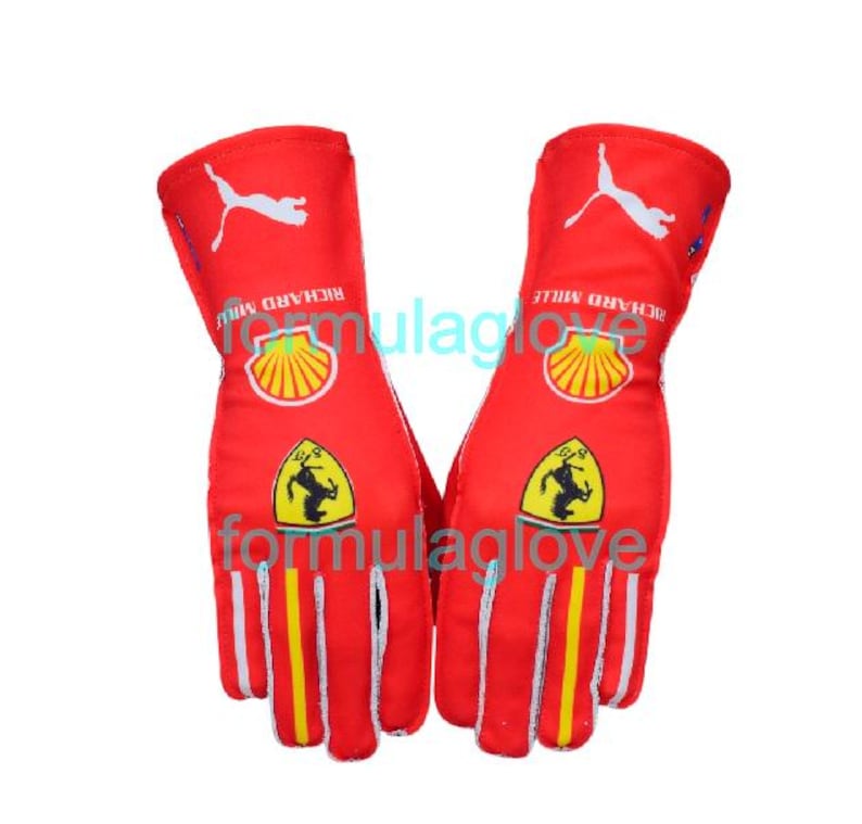Charles Leclerc F1 Karting Gloves 2024 Formula 1 Sim Racing Gloves - Etsy
