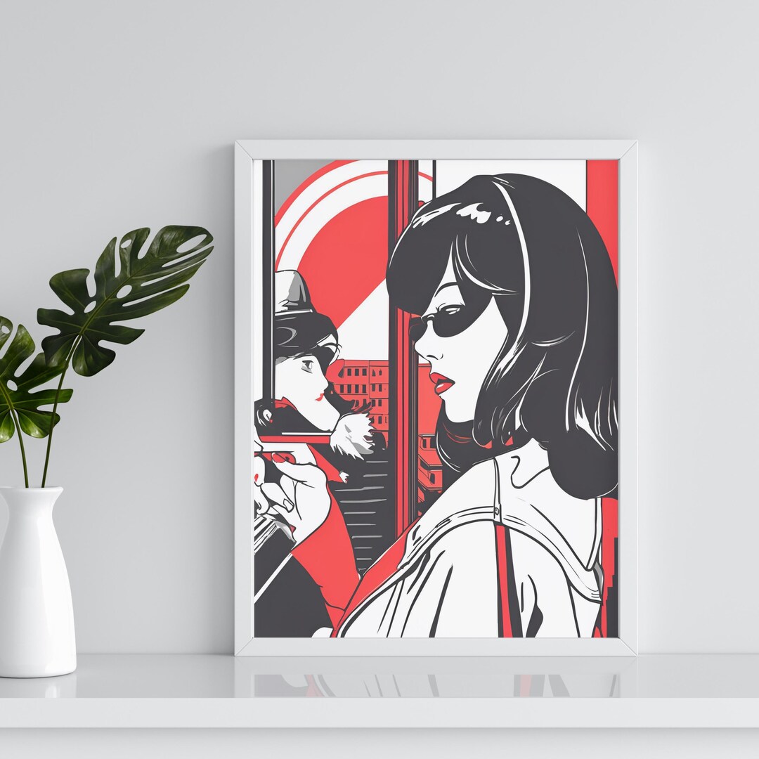 Chic Pop Art Poster - Retro Urban Design, Digital Download, Uniqueful ...