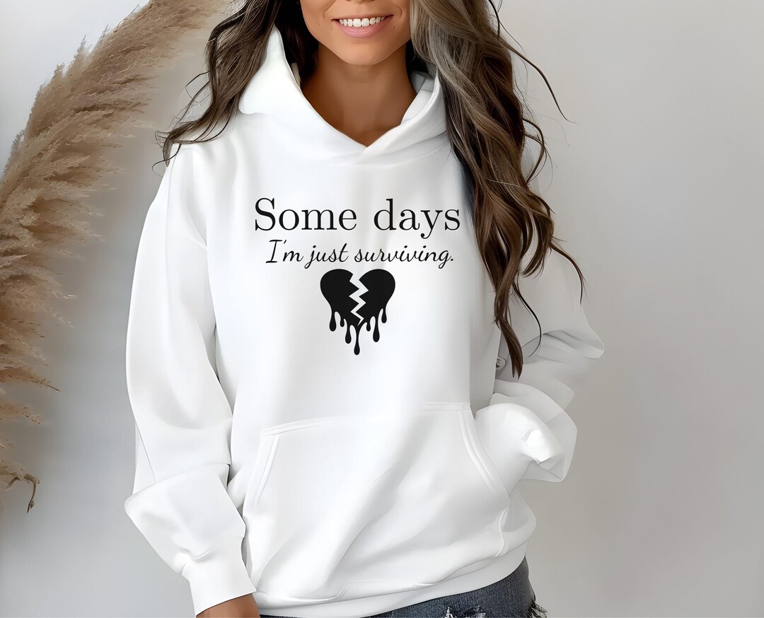 Surviving Grief and Heartbreak Hooded Sweatshirt: Unisex Comfort, Sad ...