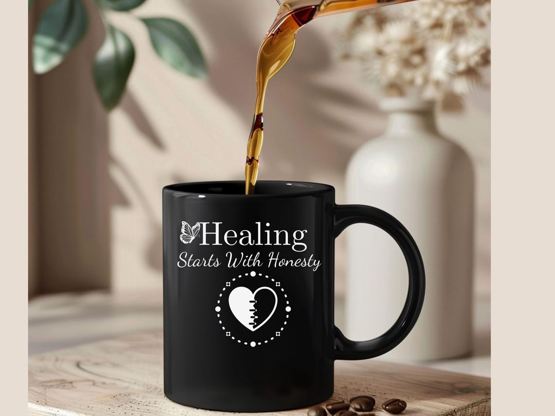 Motivational Healing Coffee Mug, Mental Health Self-care Gift ...