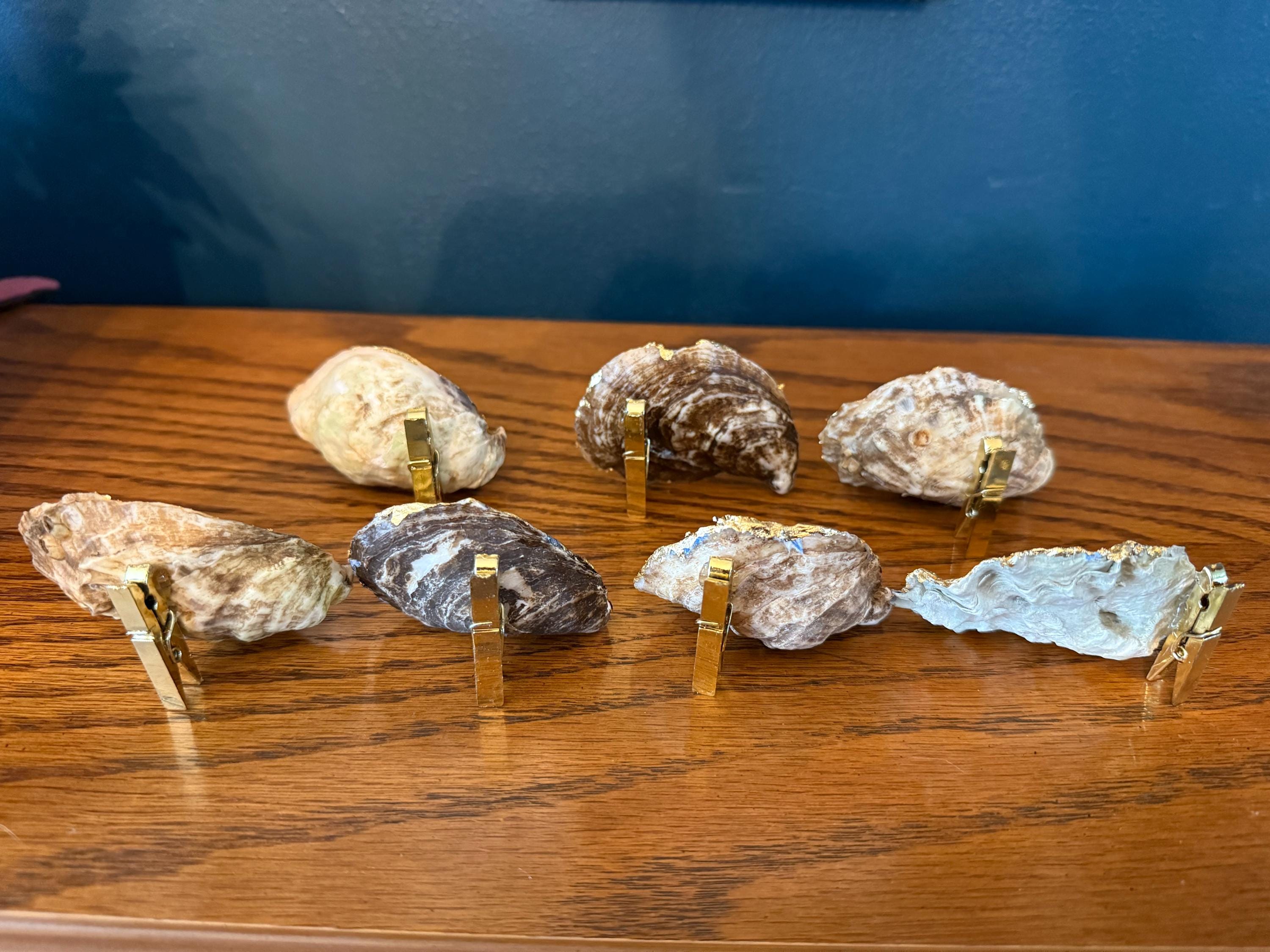 Oyster Shell Place Card Holders - Etsy