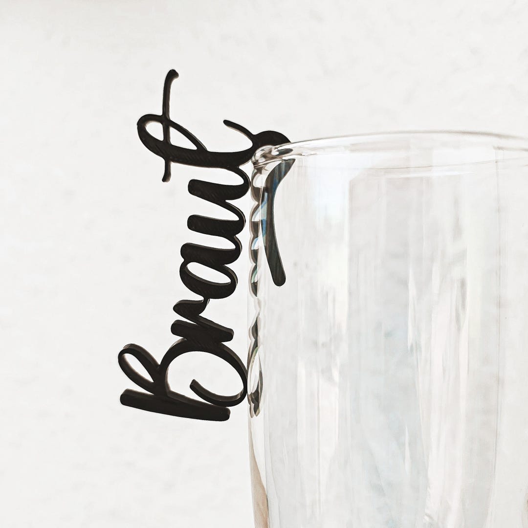 Personalized Glass Markers, Name Tags, Custom Hanging Place Cards ...