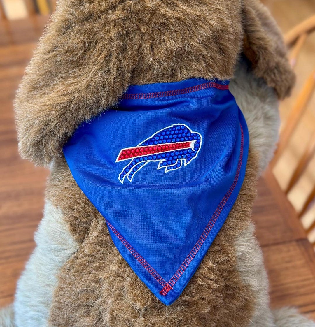 Bedazzled Buffalo Bills Dog Bandana - Size Small/medium - Etsy