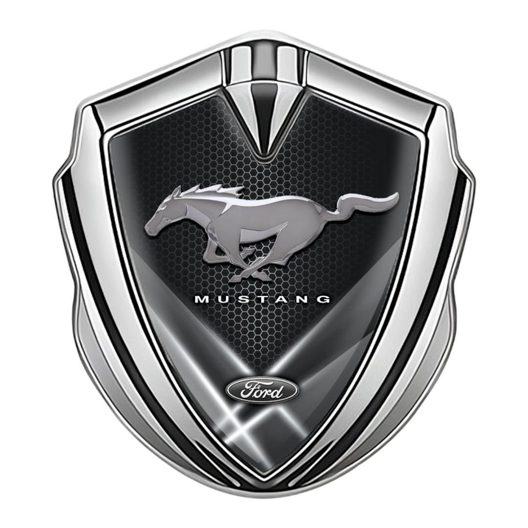 Mustang GT Metal Emblem Sticker |3M Self-adhesive Interior & Exterior ...