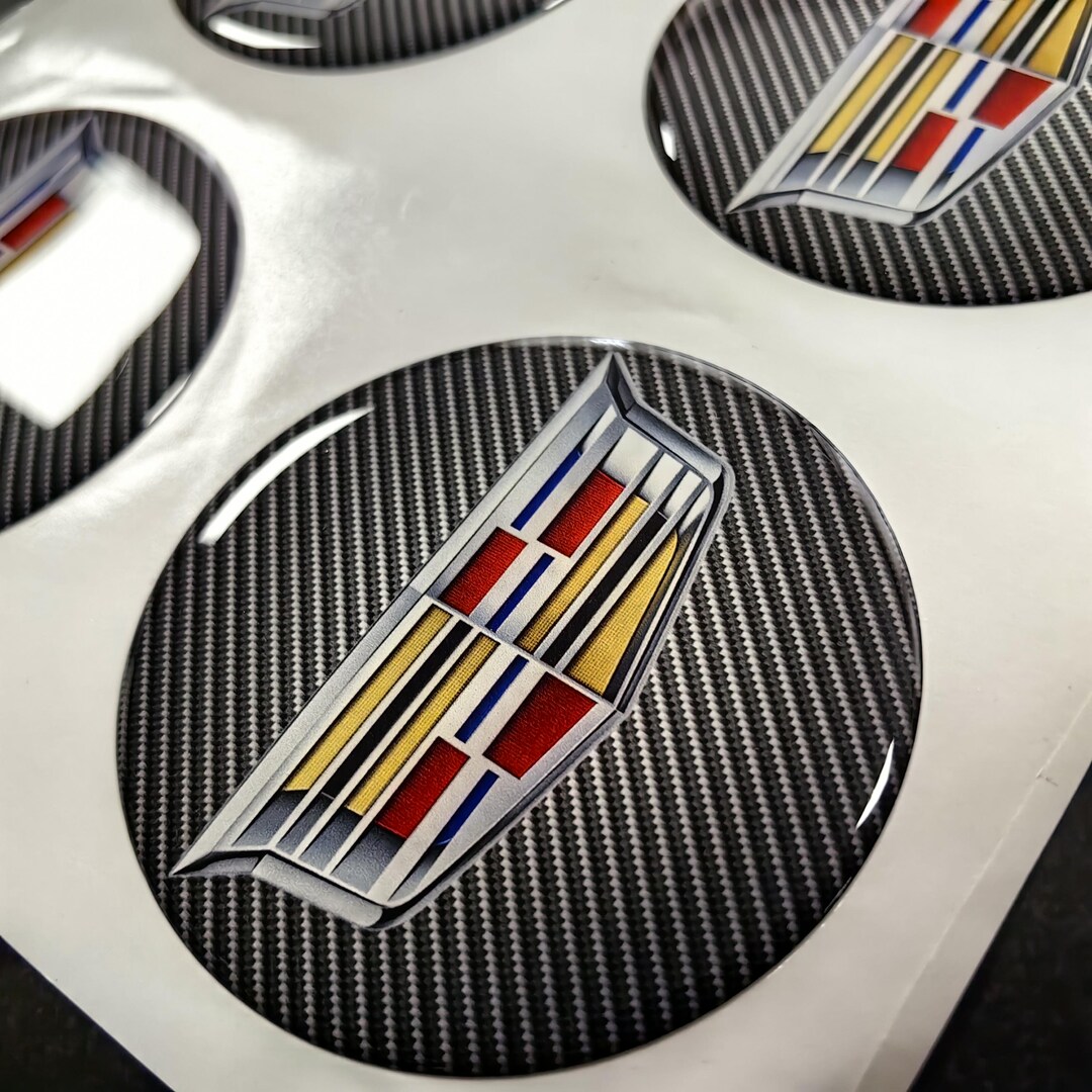 Cadillac Wheel Emblems 4pcs Wheel Center Hub Caps Emblem Decal Rims ...