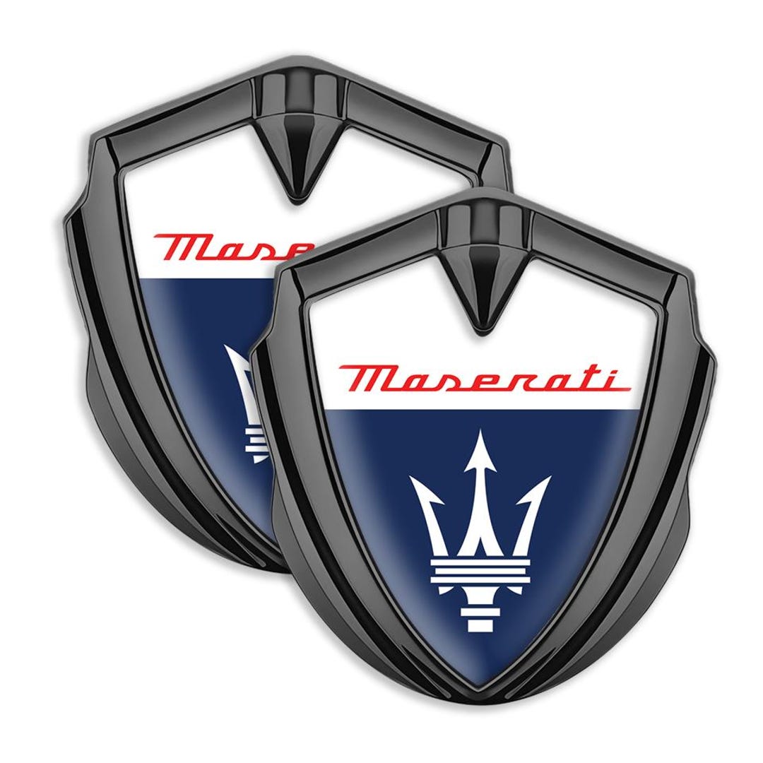 Maserati Metal Emblem Sticker 3M Self-adhesive Interior & Exterior Logo ...
