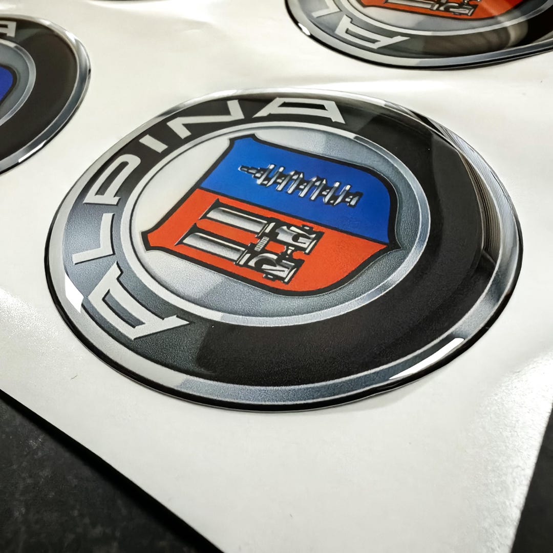 Alpina Wheel Sticker for Wheel Center Hub Caps Emblem Decal Rims Cover ...