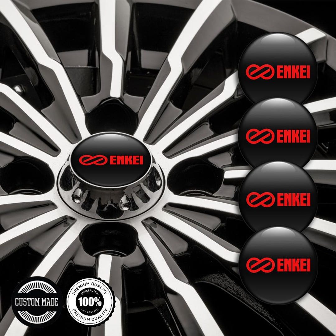 Enkei Wheel Sticker for Wheel Center Hub Caps Emblem Decal Rims Cover ...