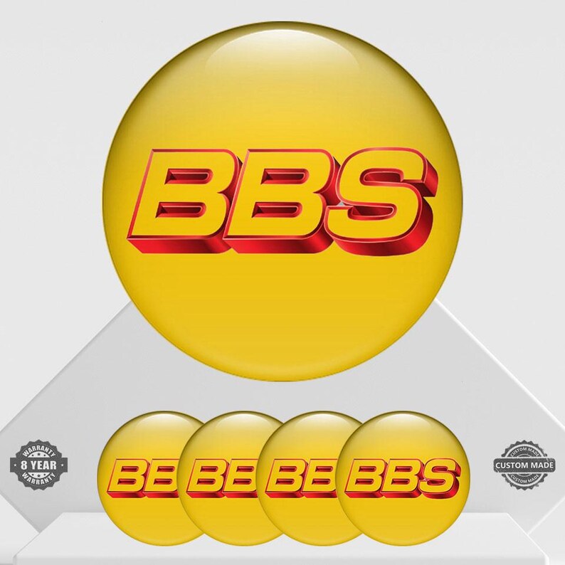 BBS Wheel Emblem Sticker for Wheel Center Hub Caps Emblem Decal Rims ...