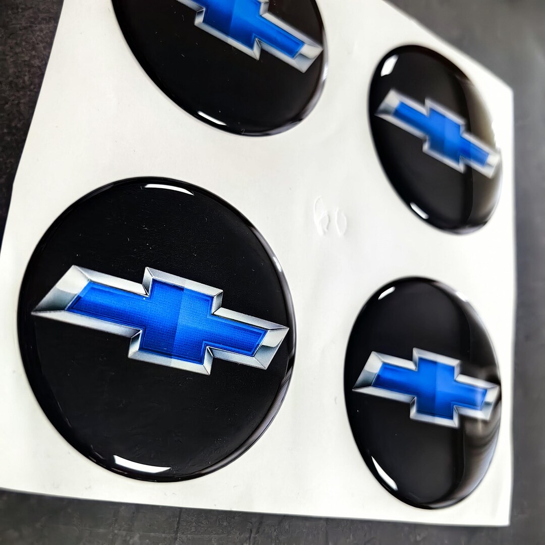 Chevrolet Wheel Emblem Sticker for Wheel Center Hub Caps Emblem Decal ...