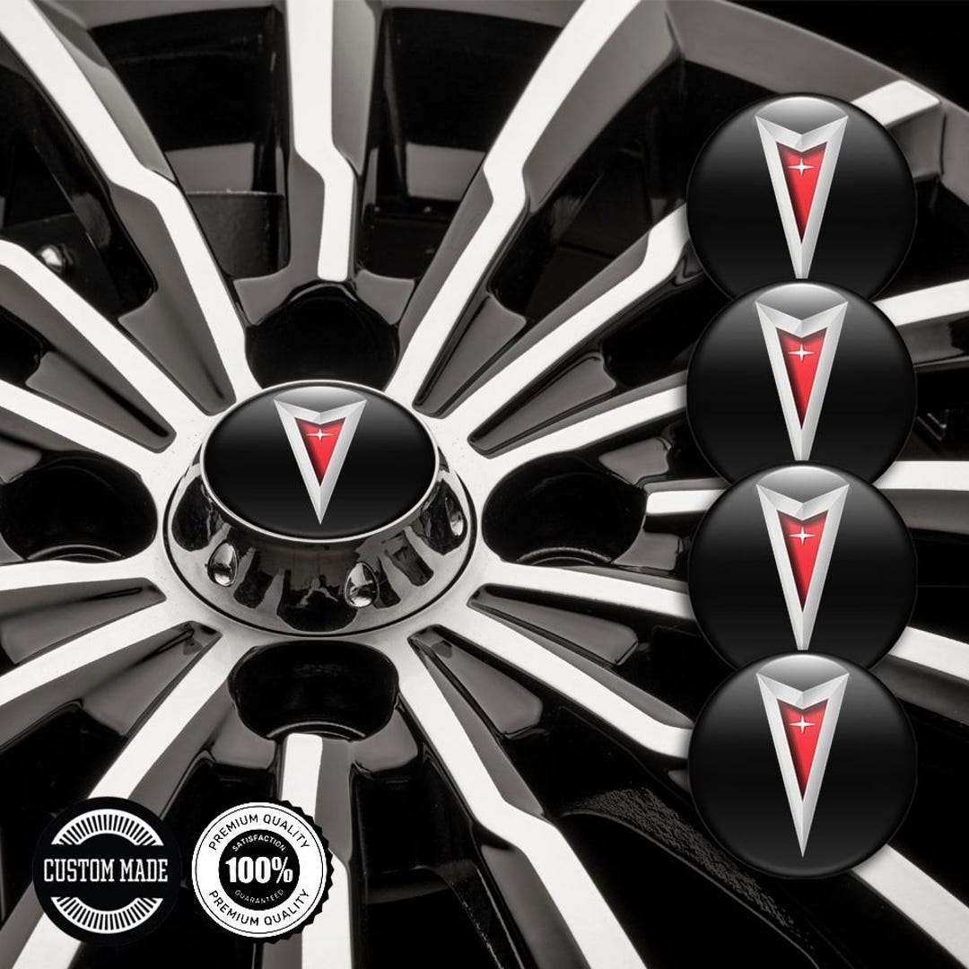 Pontiac Wheel Emblem Sticker for Wheel Center Hub Caps Emblem Decal ...