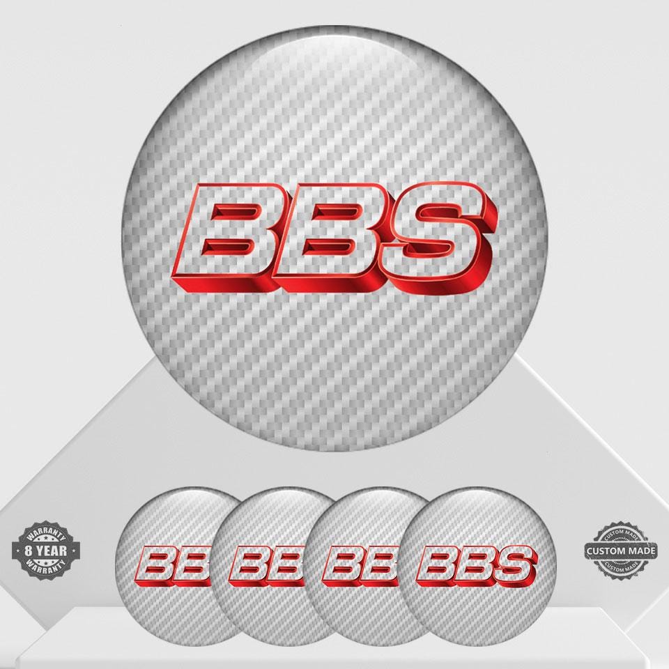 BBS Wheel Emblem Sticker for Wheel Center Hub Caps Emblem Decal Rims ...