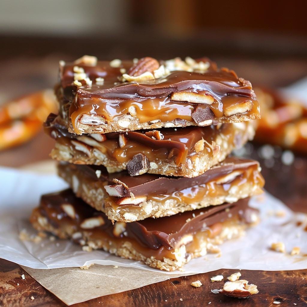 BEST RECIPE for Caramel Pretzel Crack Bars Download - Etsy